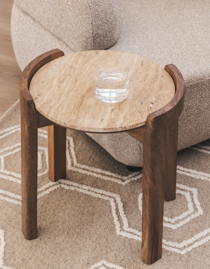 Curved Side Table - Luxury Living Namibia