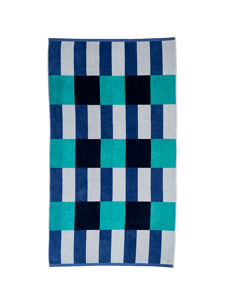 Square Blue Beach Towel - Luxury Living Namibia