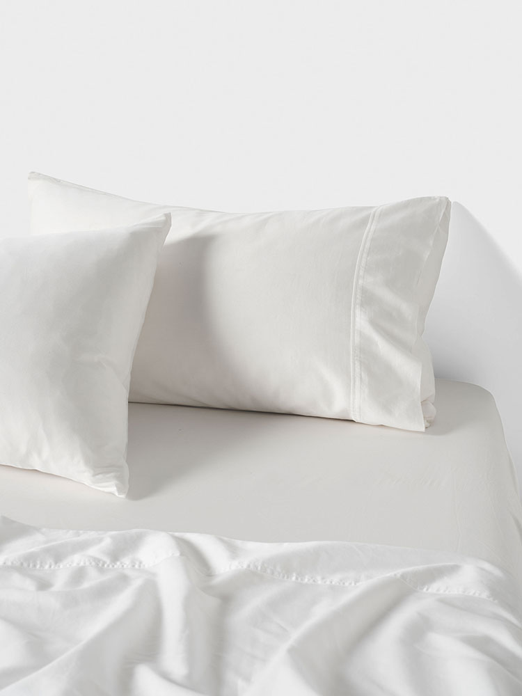 Surf Wash White Pillow Case - Luxury Living Namibia
